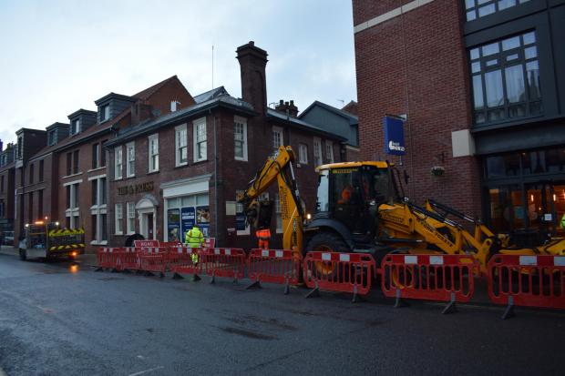 York city centre road closed for resurfacing works