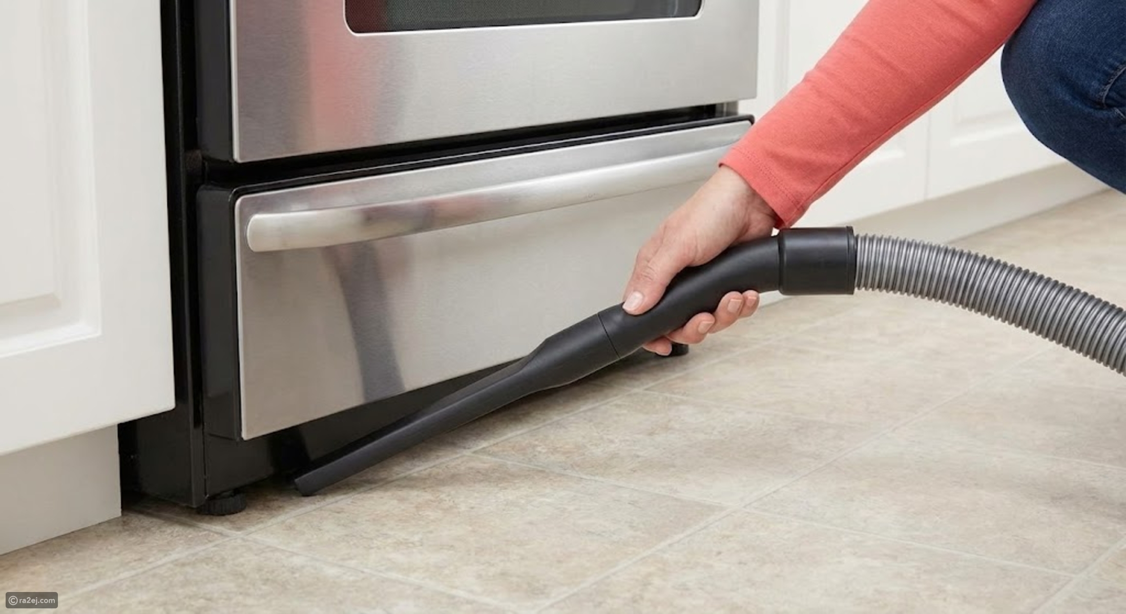 How to clean under your stove without moving it an inch
