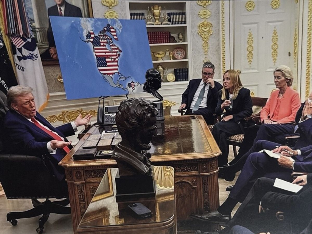 Trump posts AI-style map depicting Canada, Greenland, Venezuela under ...