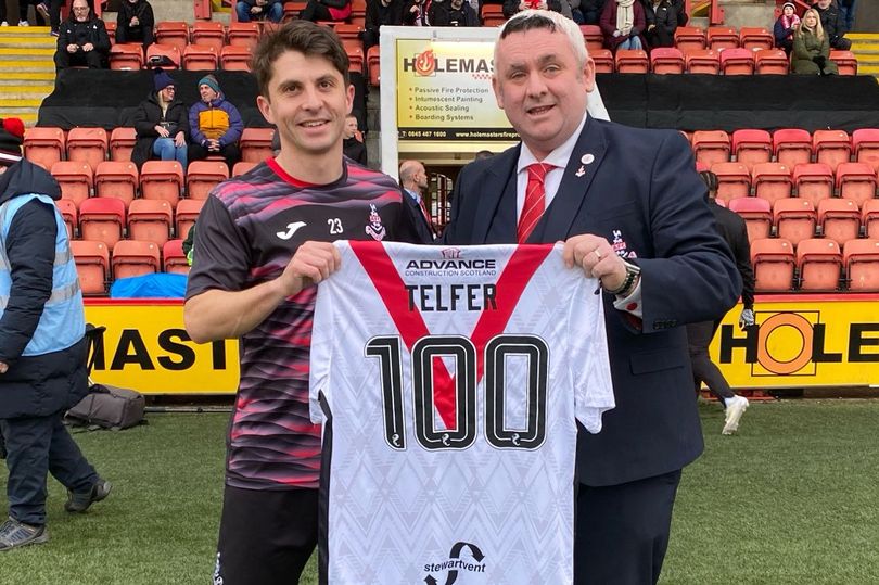 Airdrie star Charlie Telfer joins Diamonds' 100 club