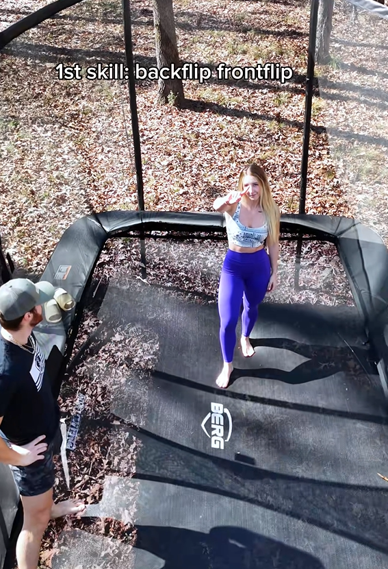 Trampoline game of copy cat – how’d he do?
