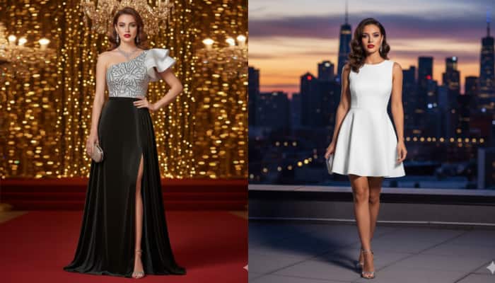 Elegant party dresses for modern women available on Amazon