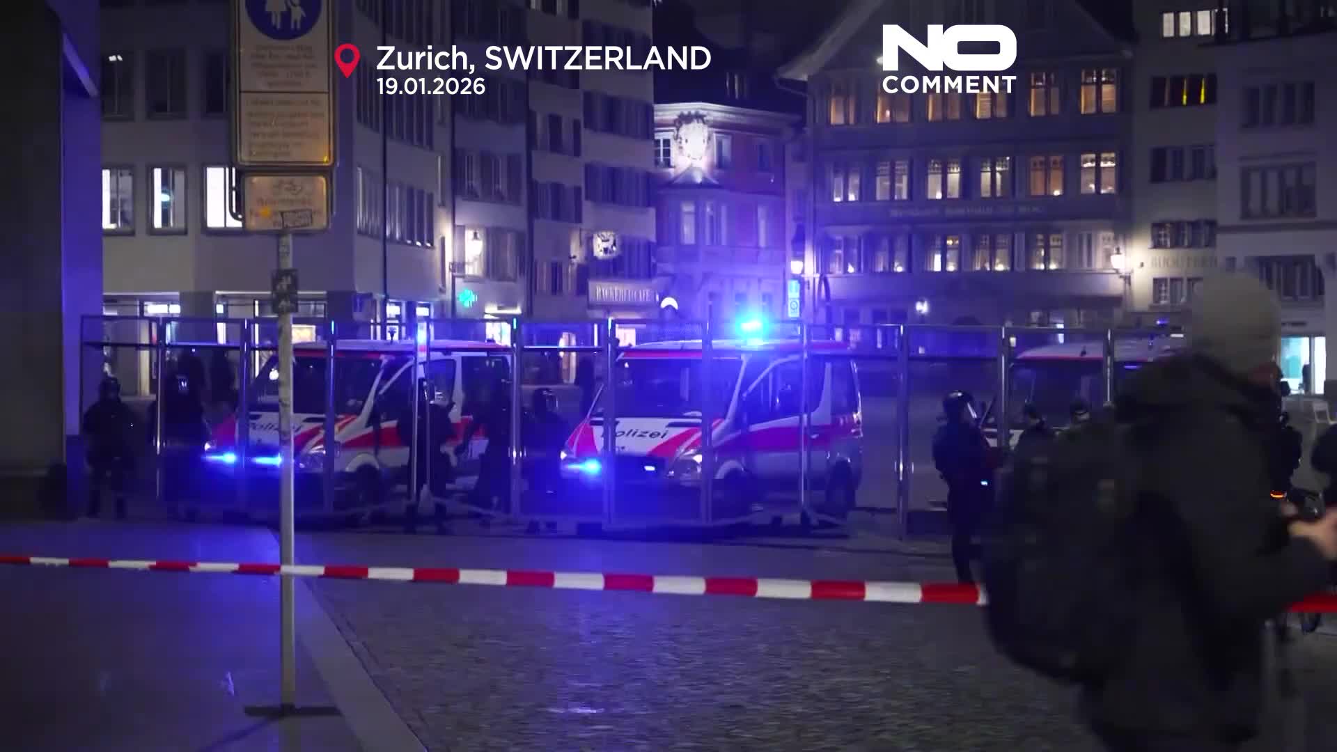 Activists project satirical Trump image in Davos