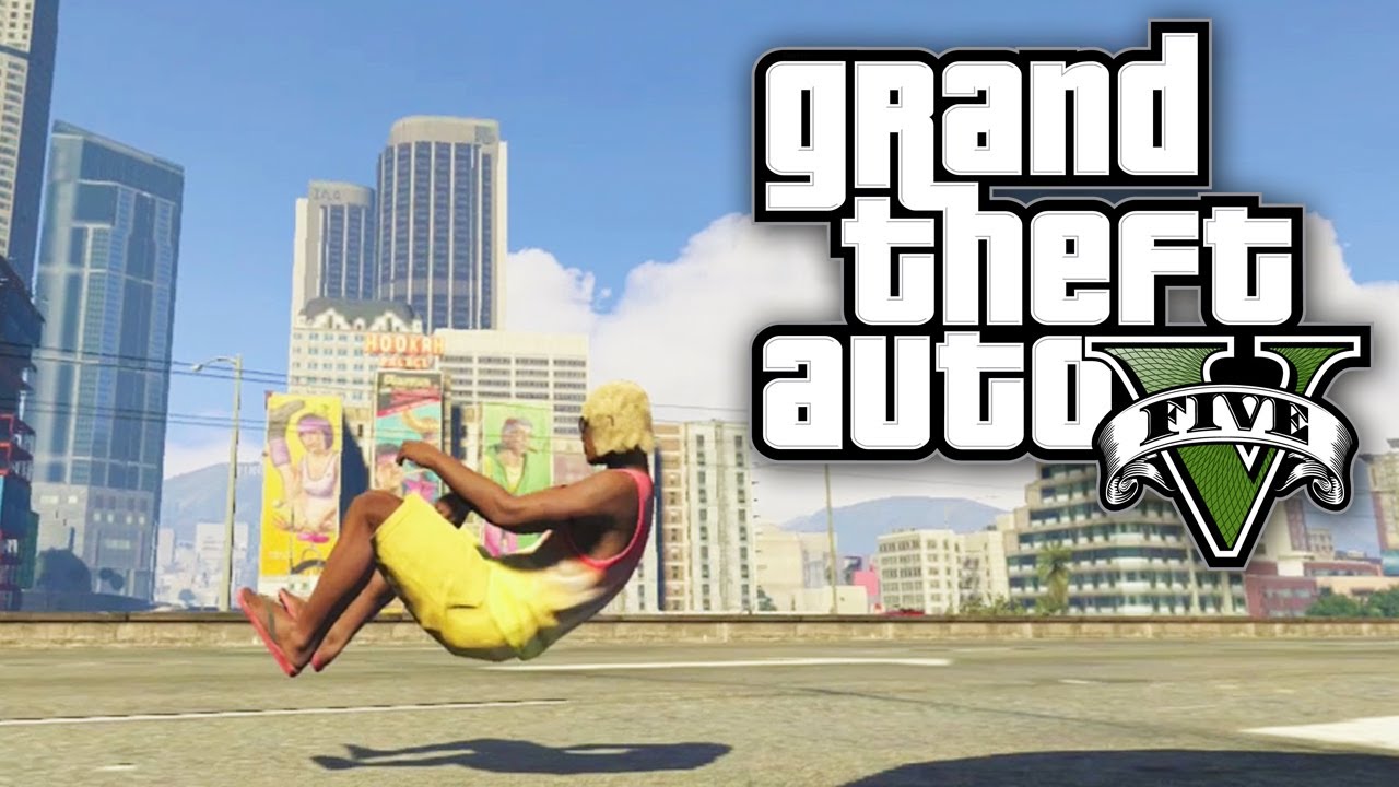 GTA 5 online - Funny invisible car glitch! (GTA V online)