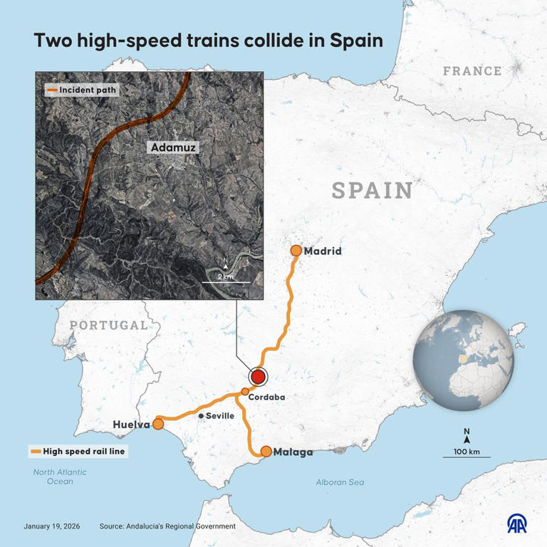 Spain train crash which killed 40 people 'caused by gap in tracks'