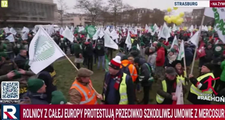 W Strasburgu trwa protest rolników przeciwko Mercosur. Jak odwrócić ...