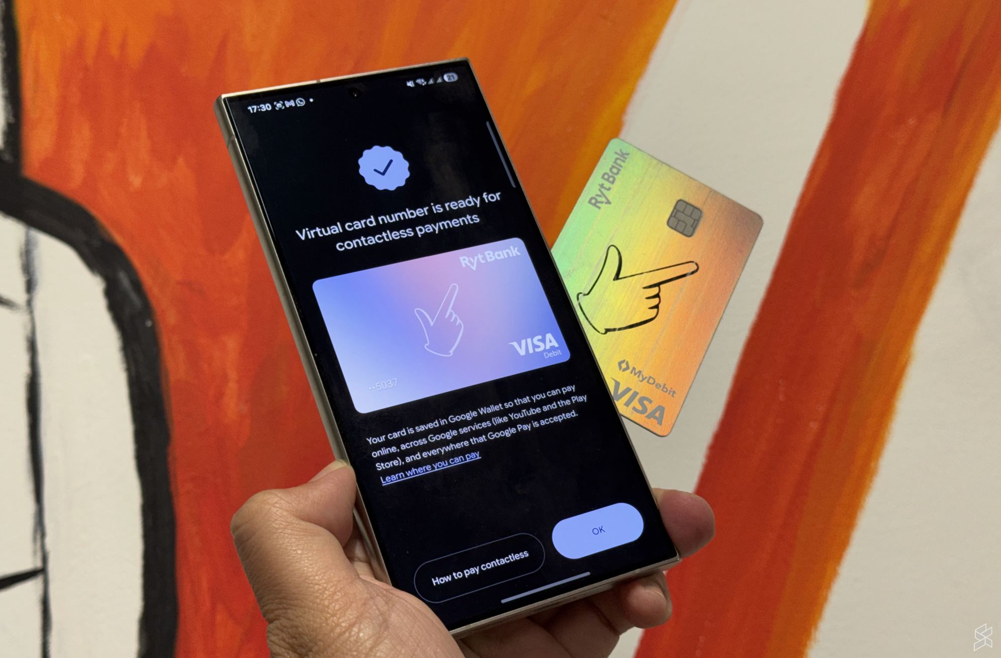 Ryt Bank Visa Debit Card now supports Google Pay