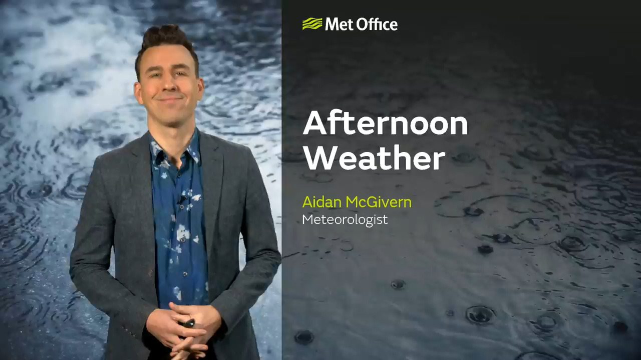 Met Office Tuesday afternoon weather forecast 20/01/2026