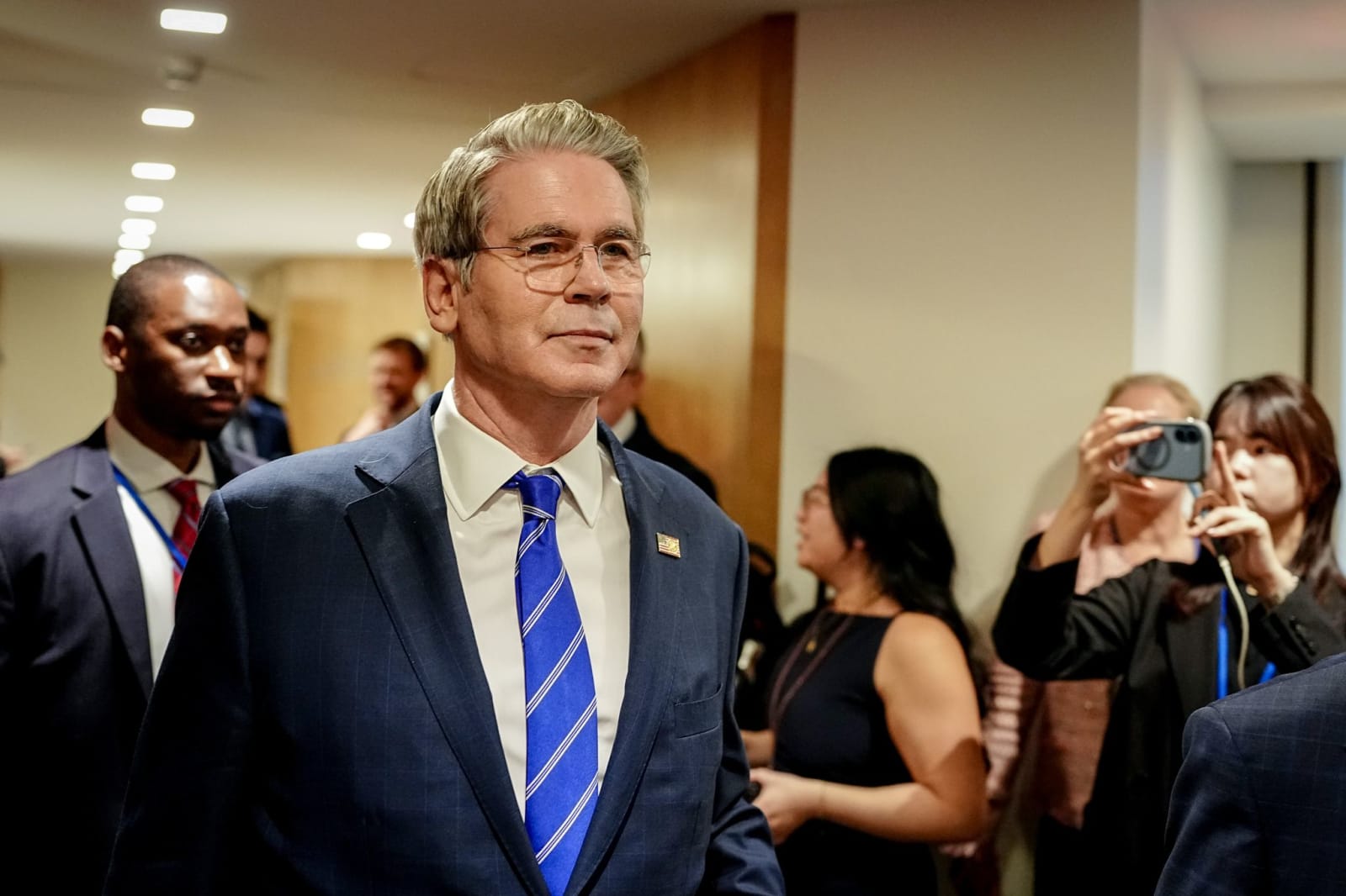 US treasury chief urges Europe to 'take a deep breath' on Greenland