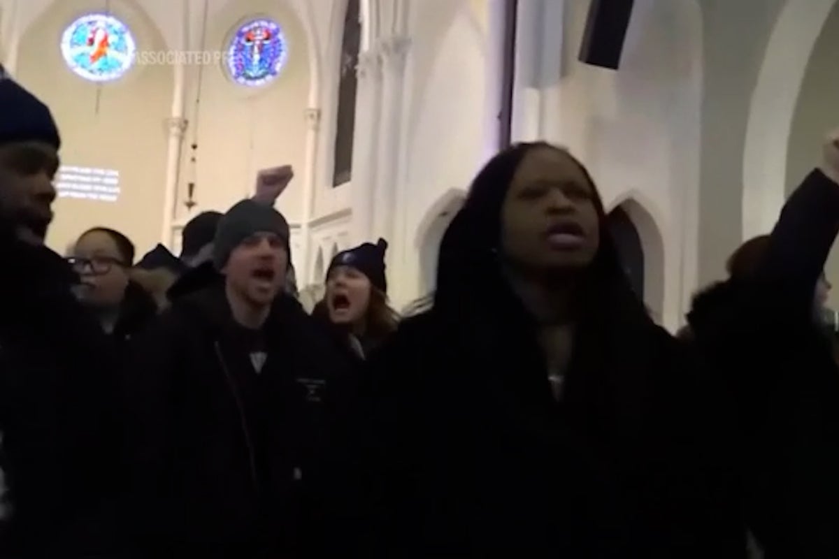 Trump claims Minnesota church protesters are 'trained professionals'
