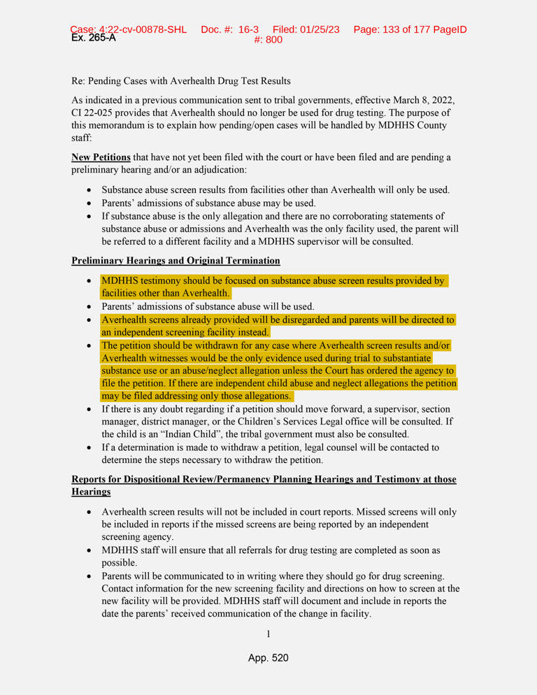 A child welfare agency doubted the accuracy of drug tests used in court ...