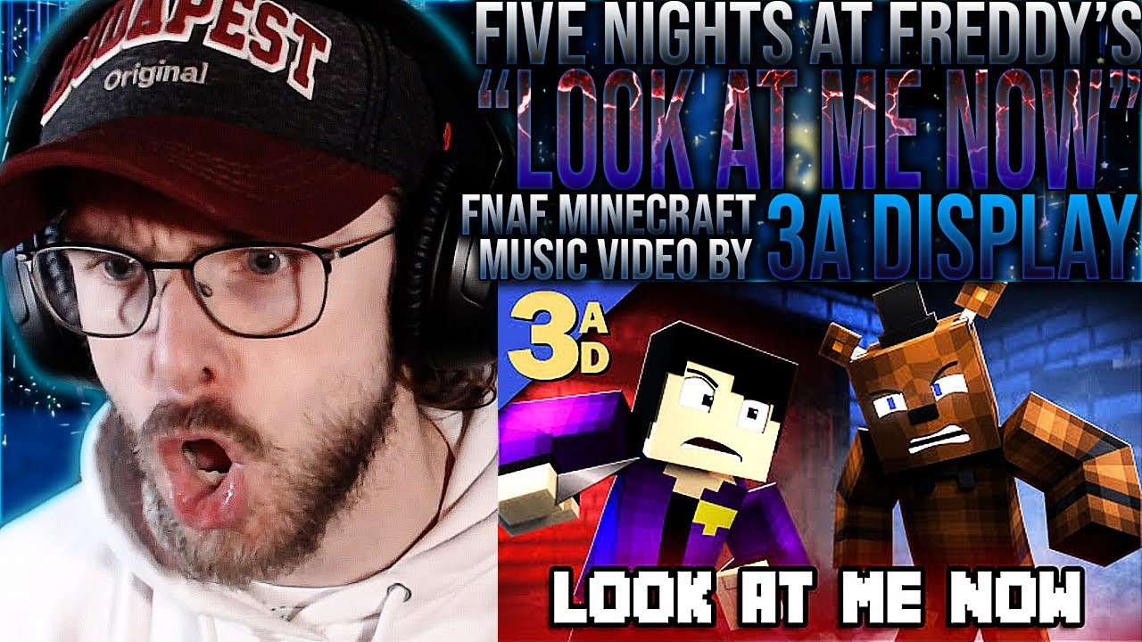 Vapor reacts #1201 | FNAF song Minecraft music video "Look at me now ...