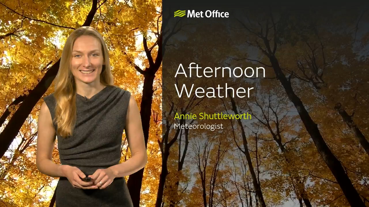 Met Office Monday afternoon weather forecast 17/11/2025