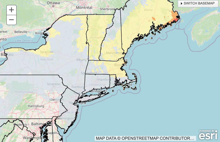 More snow Monday: 5 maps to track winter storm in Massachusetts