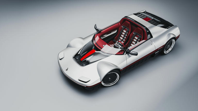 This Italian sports car revives a 1960s concept with pop-up headlights ...