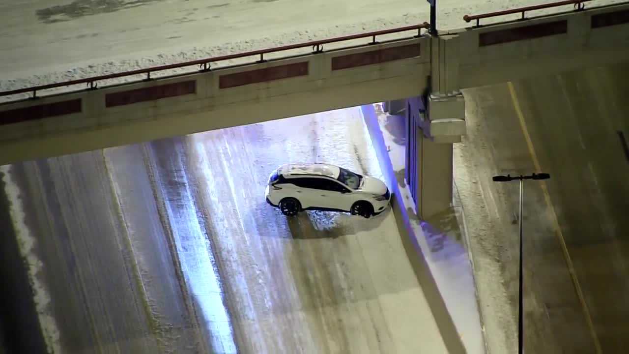 Watch live: Sky 5 shows road conditions in OKC metro as snow remains