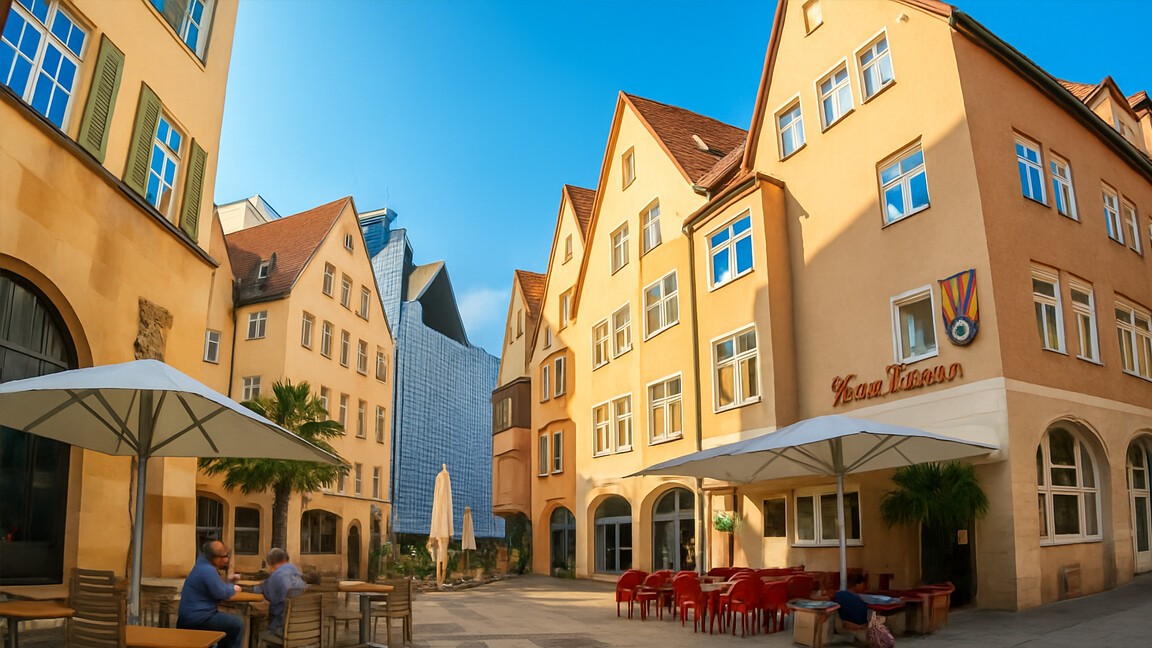 Un paseo tranquilo por Stuttgart en la mañana