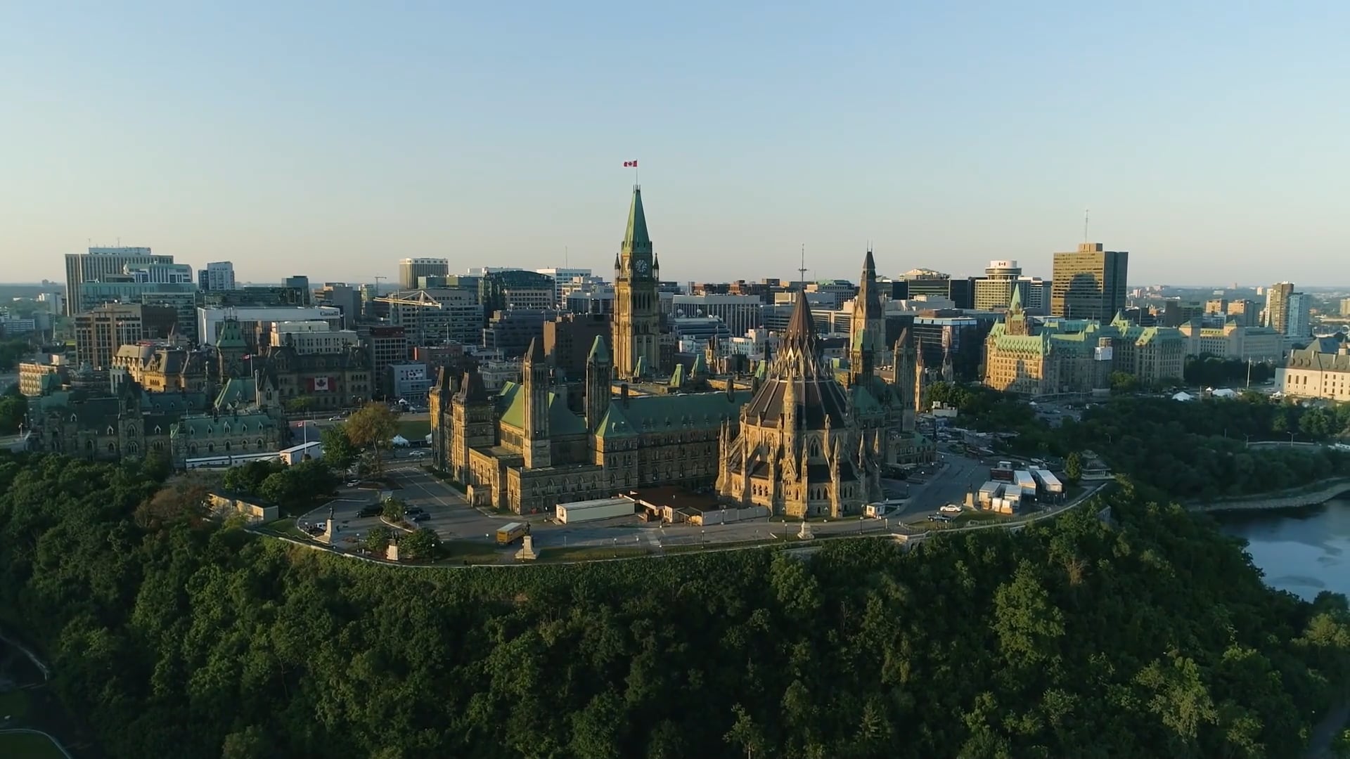 Ottawa, Ontario: Drone flight over Canada's capital