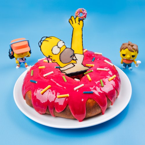 Homer's giant sprinkle donut