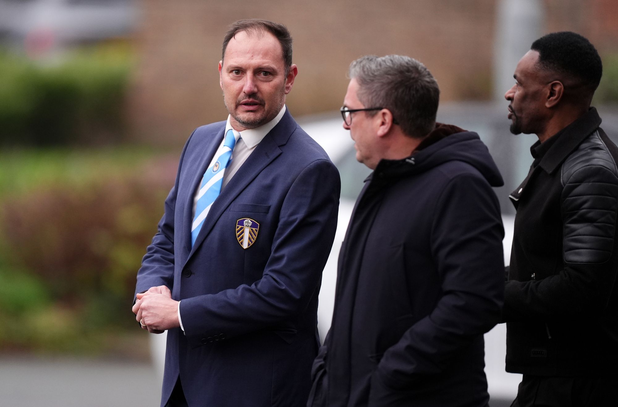 16 pictures as football greats and family attend funeral of Leeds ...