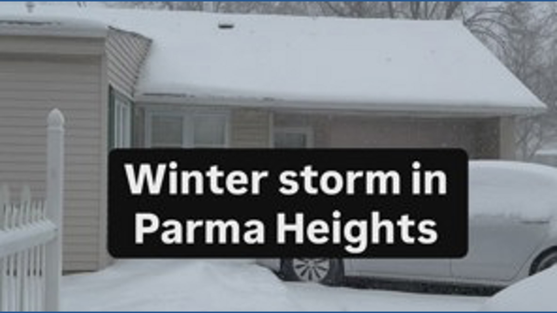 Look at the winter storm in Parma Heights