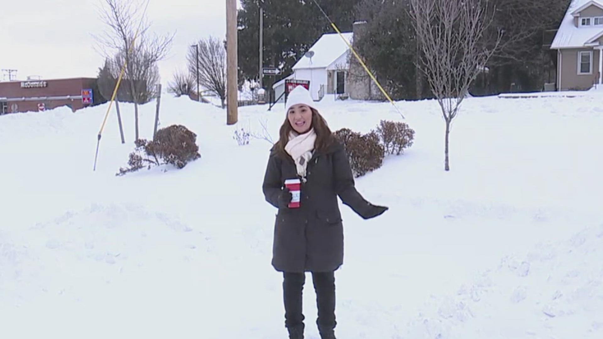 FOX43's Sedona Meadows gives updates on winter storm clean-up efforts