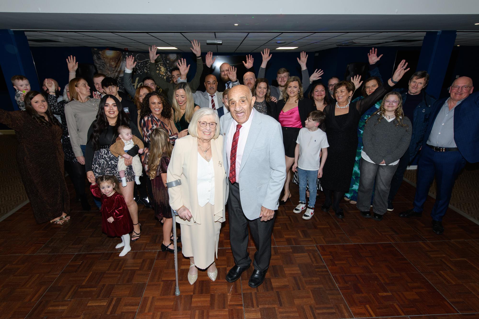 Sir Billy and Lady Joan Boston host double family celebration at stadium