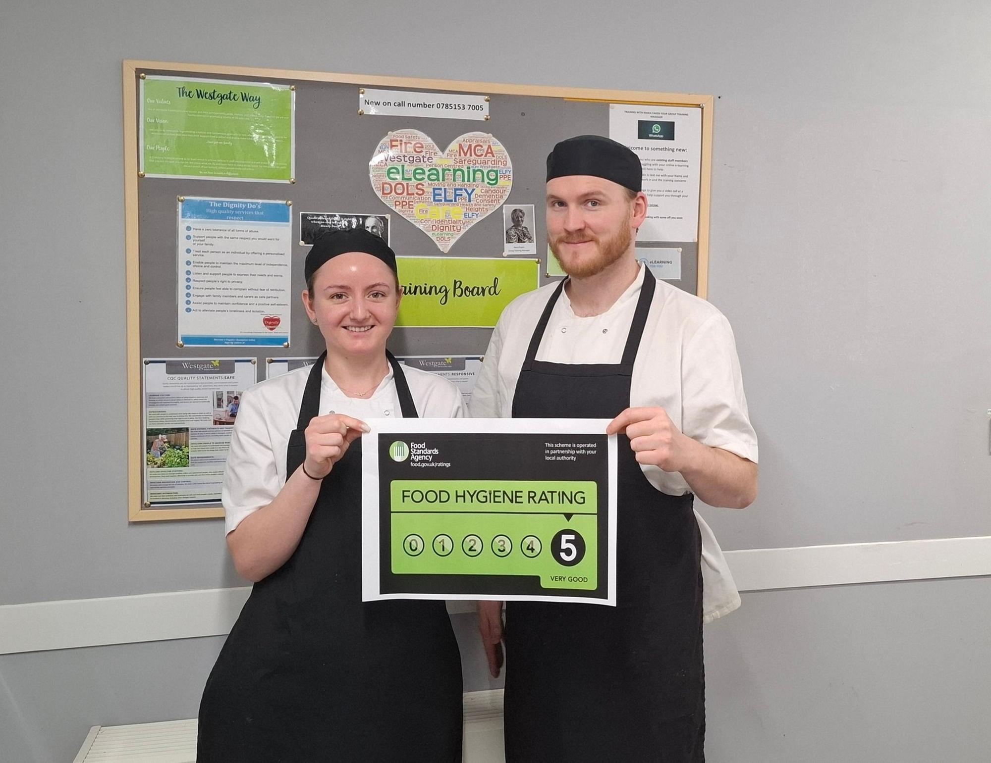 Top food hygiene rating highlights high standards at Aylesbury care centre