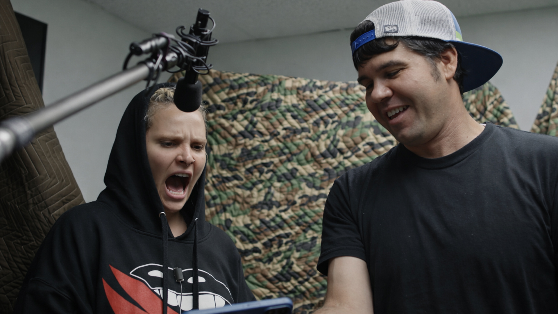 Recording clear dialogue on film sets