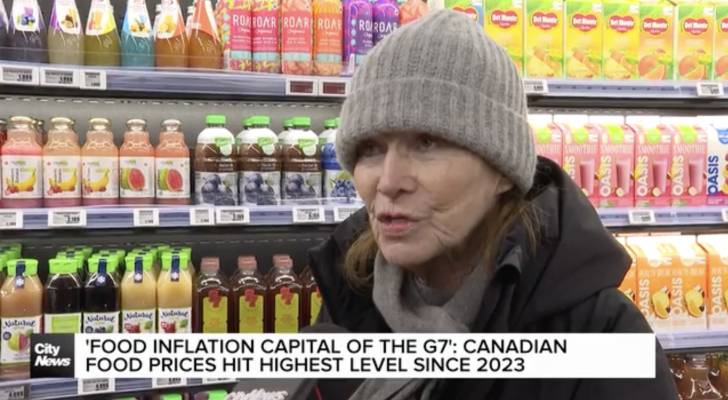 Canada is the 'food inflation capital' of the G7, as food prices ...