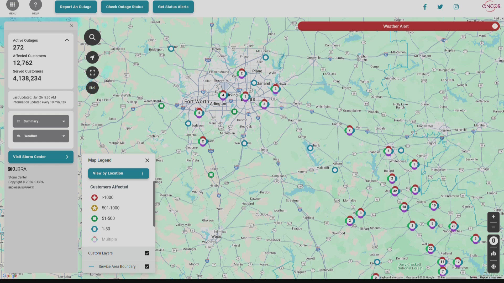 Oncor continues to respond to power outages in North Texas