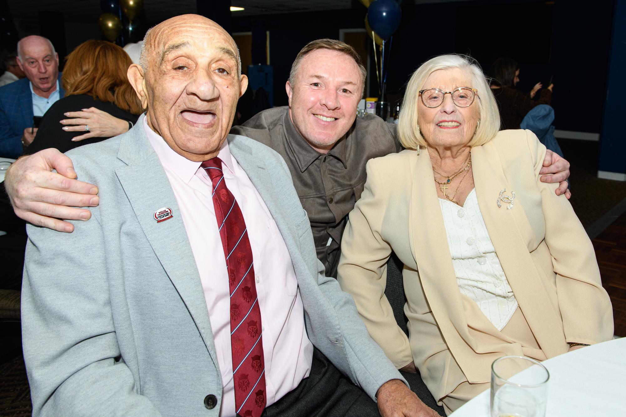 Sir Billy and Lady Joan Boston host double family celebration at stadium