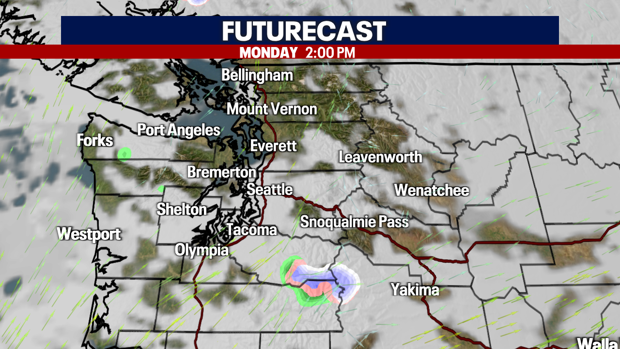 Seattle weather: Cloudier start to the work week