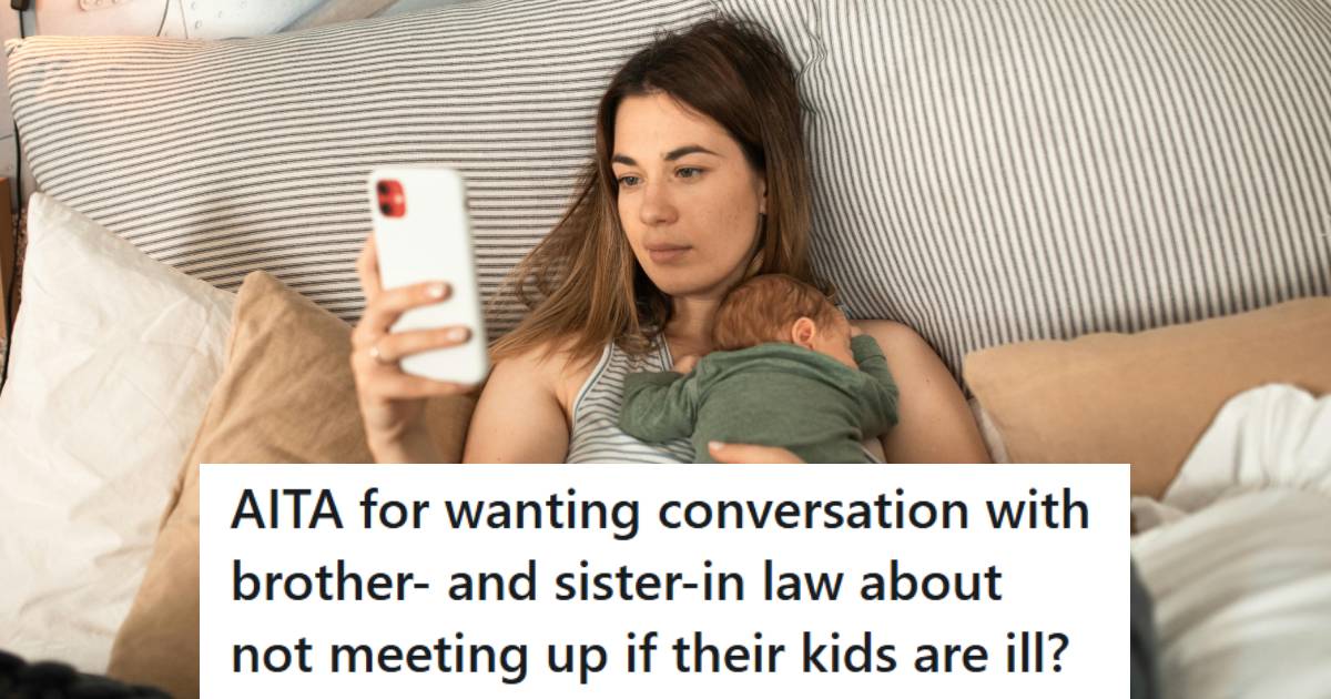 Mother attended a Christmas gathering but her nephew was sick, so now ...