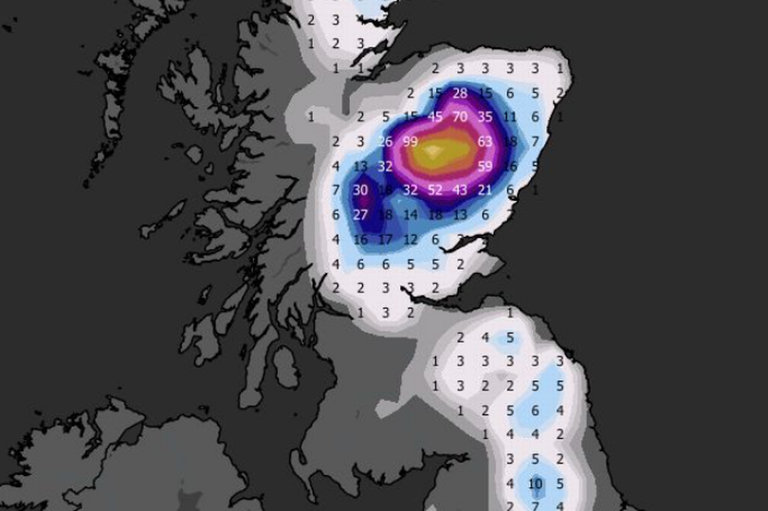 Scots braced for wild start to February as snow maps forecast two ...