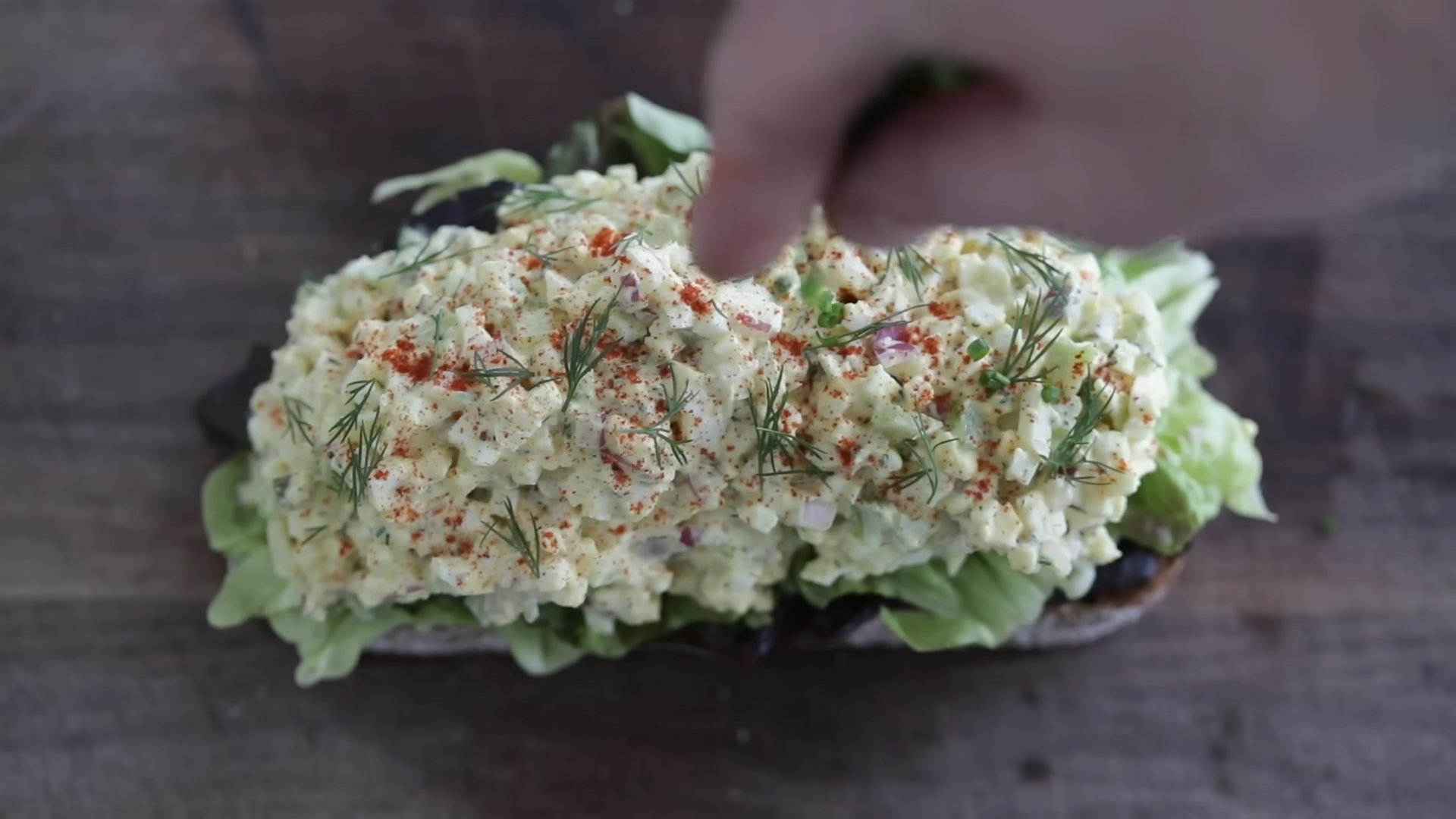 This egg salad is creamy, tangy, and just right