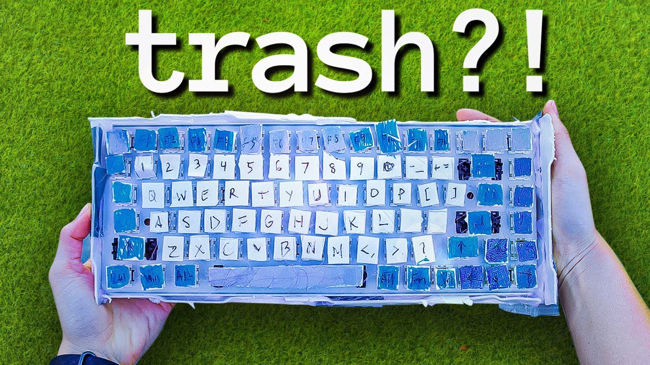 Exploring unique keyboard creations, I built one from discarded ...