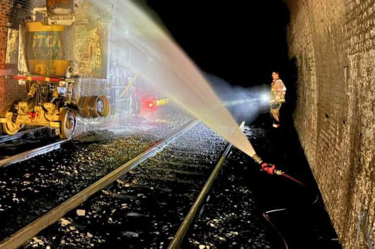 Standedge Tunnel: Fire crews tackle machinery blaze as trains forced to ...