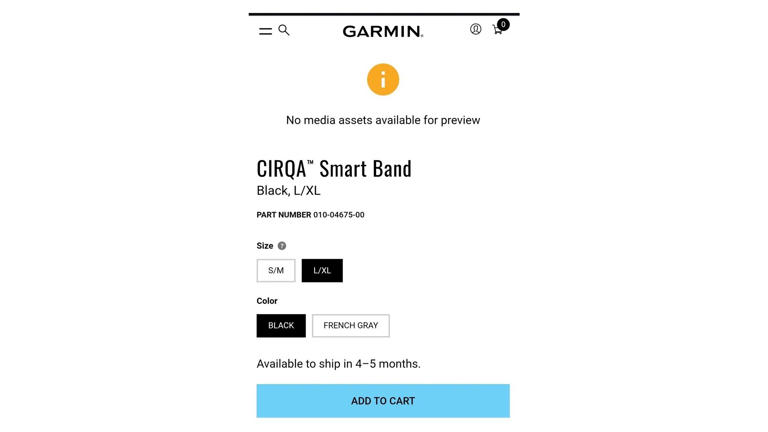 Garmin just leaked a mystery 'CIRQA' smart band on its own website ...