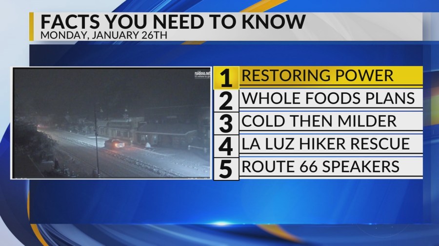 Ruidoso power outages, property plans, cold weather, La Luz rescue ...