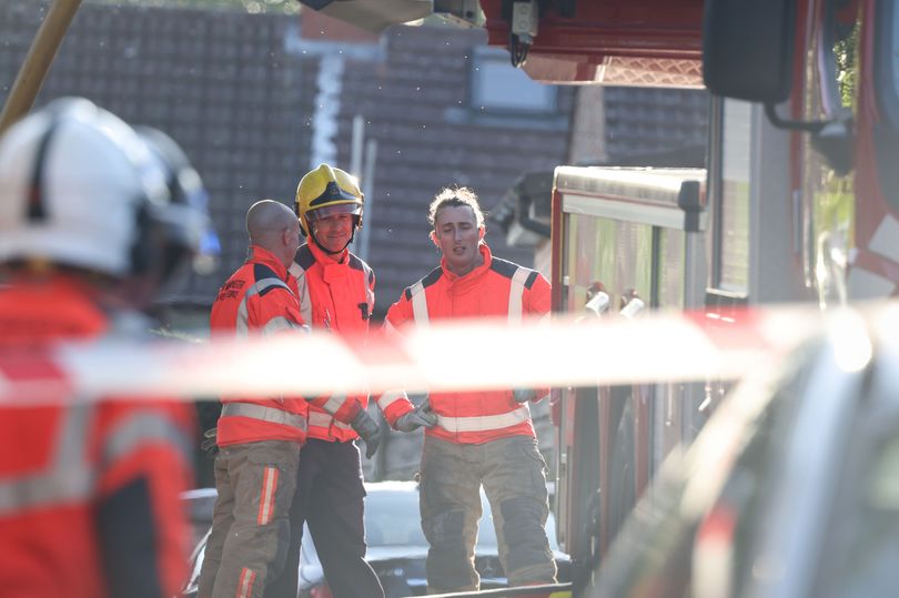 Terrified casualty jumps from top window of burning home