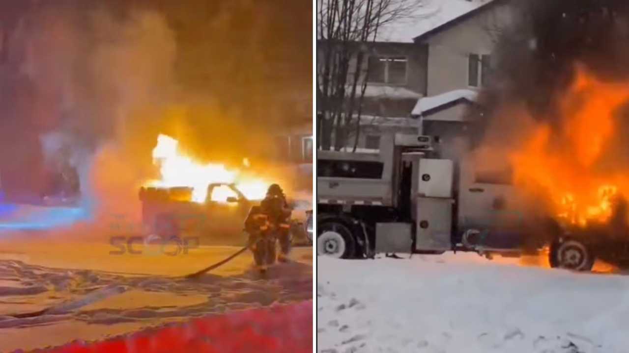 Plow trucks, snowblower catch fire during winter storm in Rockland County