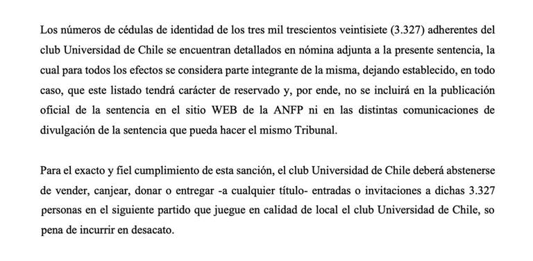 Universidad de Chile recibe dura sanción por parte de la ANFP a días ...
