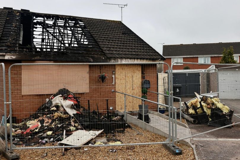Fire tears through Cheshire bungalow as roof destroyed