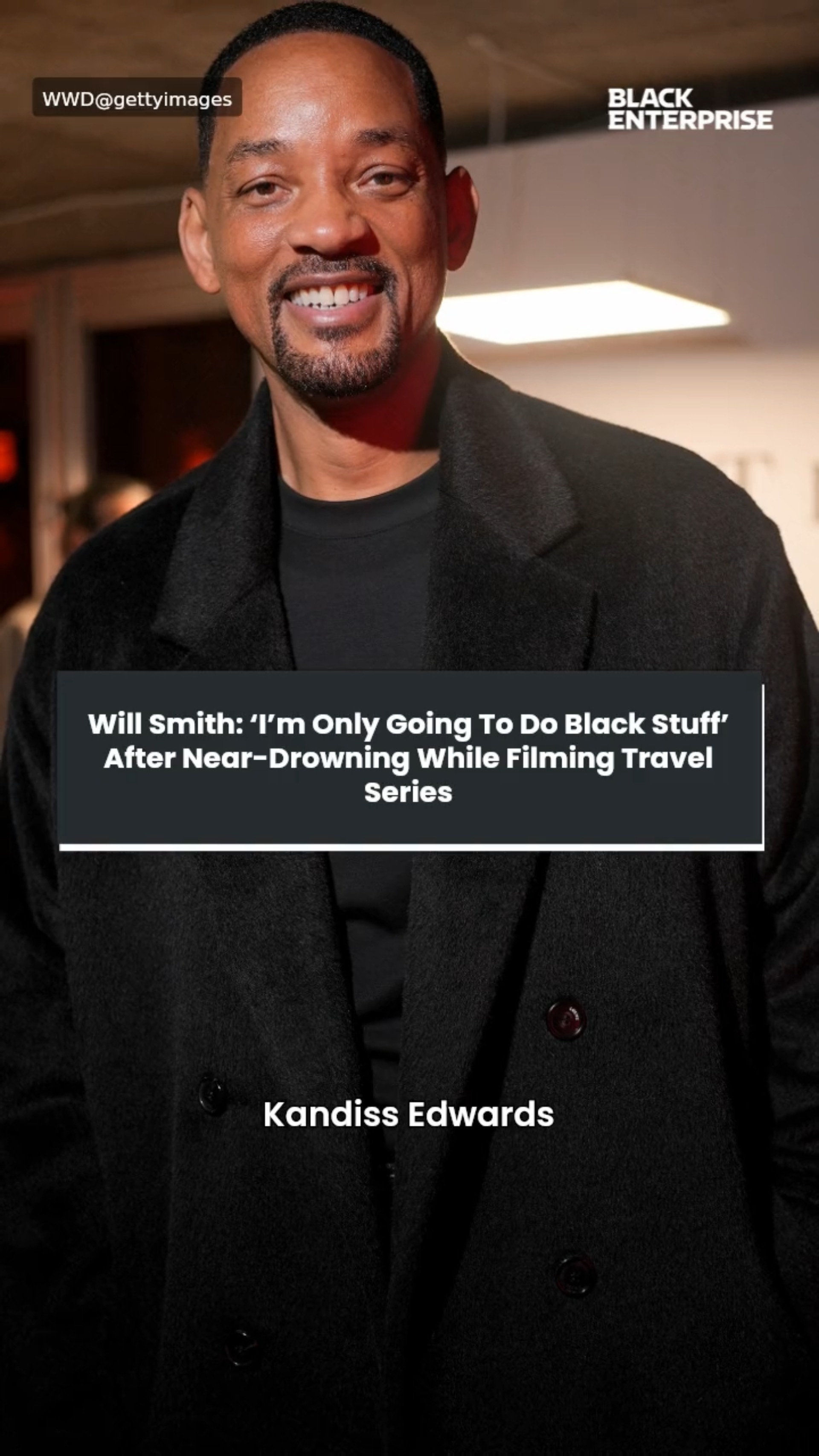 Will Smith: 'I'm only going to do black stuff' after near-drowning ...