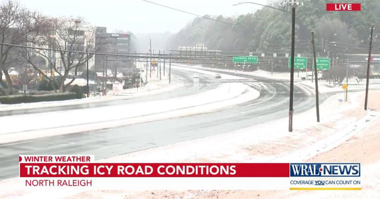 Triangle highways mostly clear, many secondary roads still covered in ice