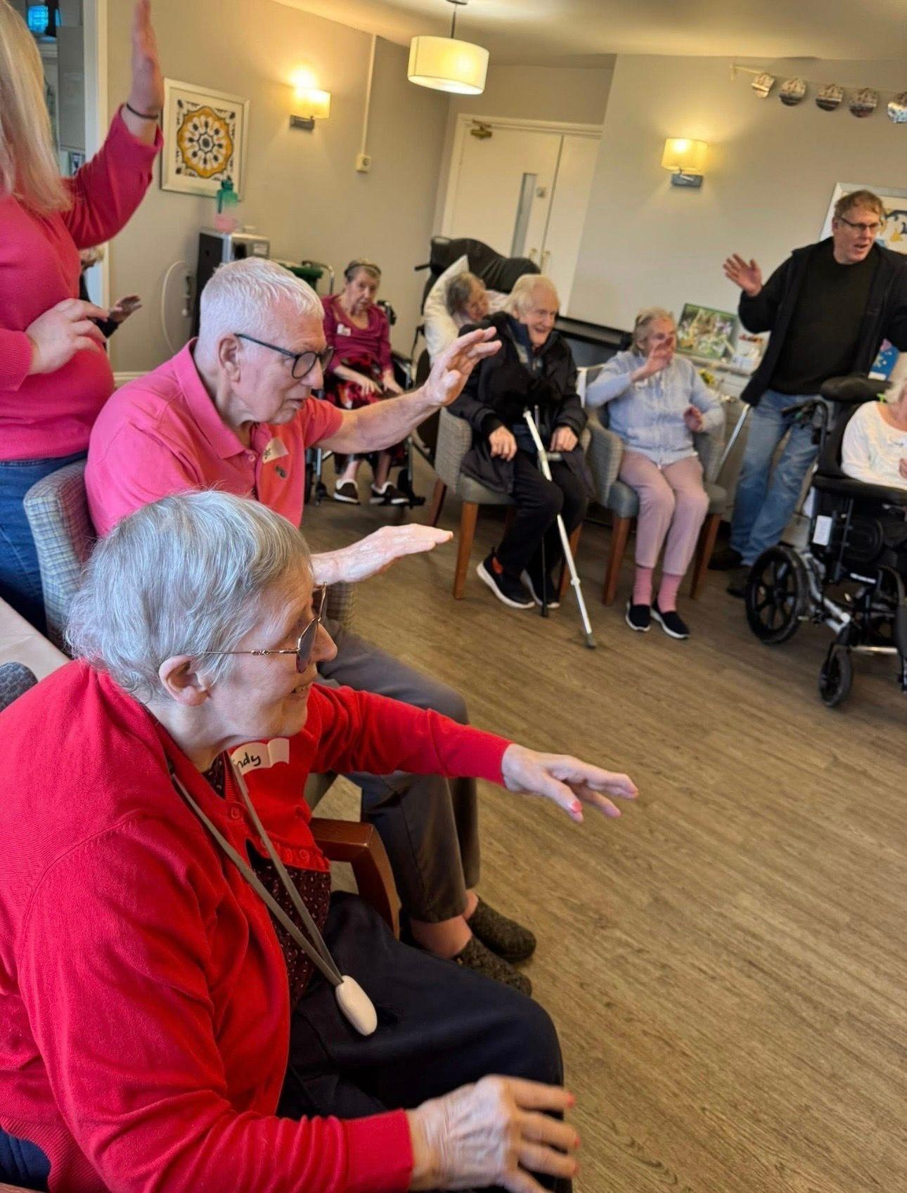 Eastbourne care home residents enjoy uplifting dementia singing experience