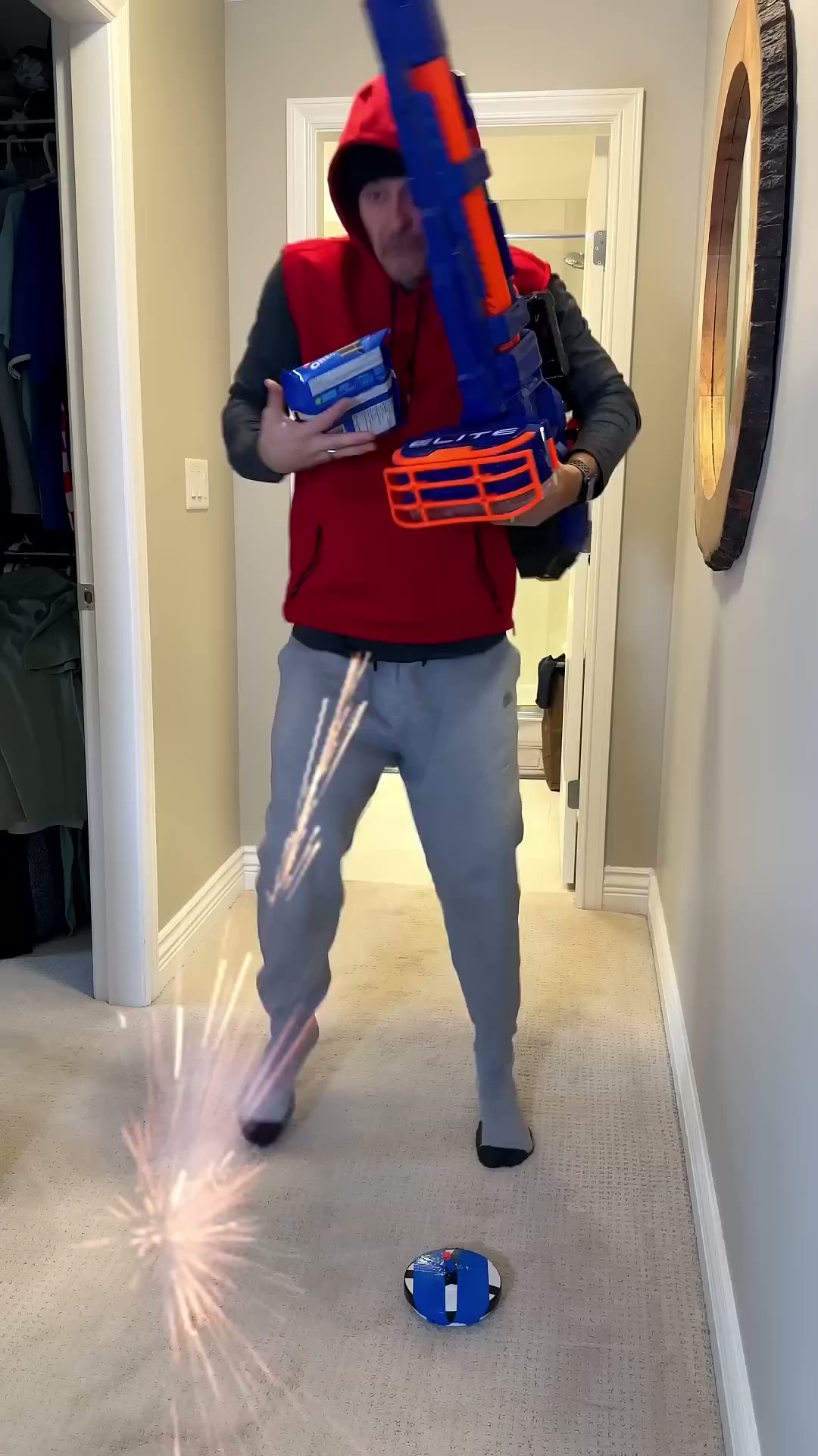 Nerf war clones: Mine trap (extended)