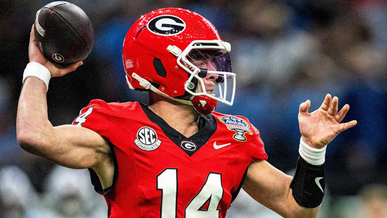 Georgia Bulldogs QB Gunner Stockton given fourth-best odds to win ...