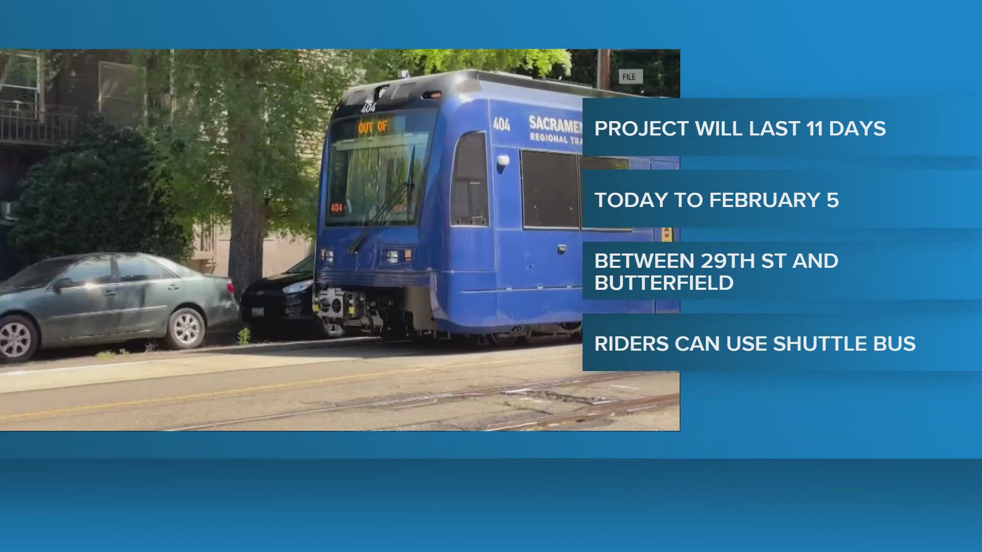 Disruptions to SacRT Gold Line